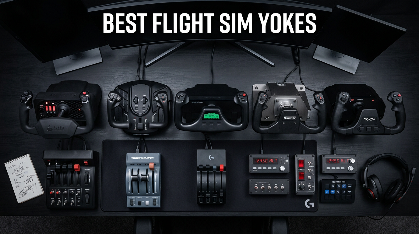 8 Best Flight Sim Yokes (March 2026) - Expert Reviews